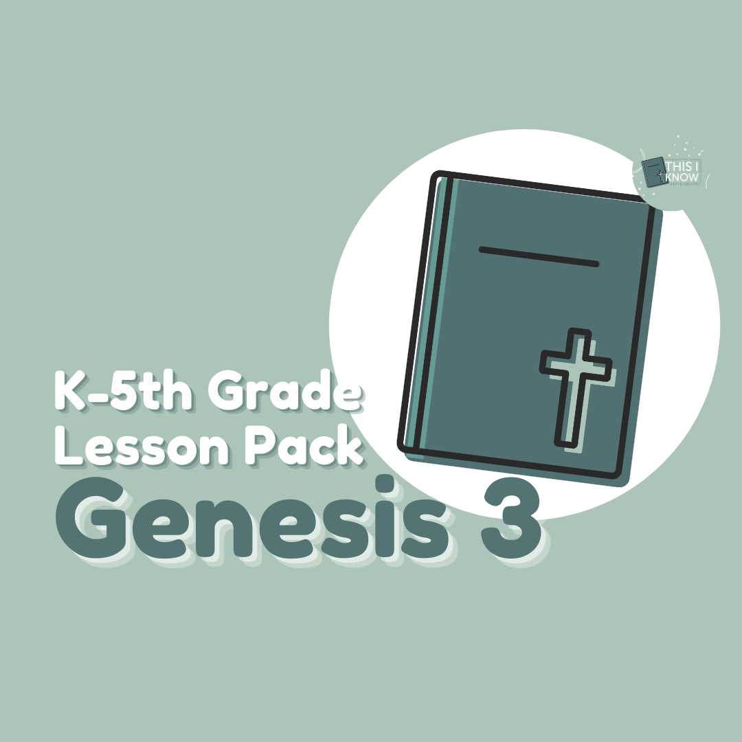 Genesis 3 | Adam and Eve | Kid's Church, Elementary Lesson Pack – TIK ...
